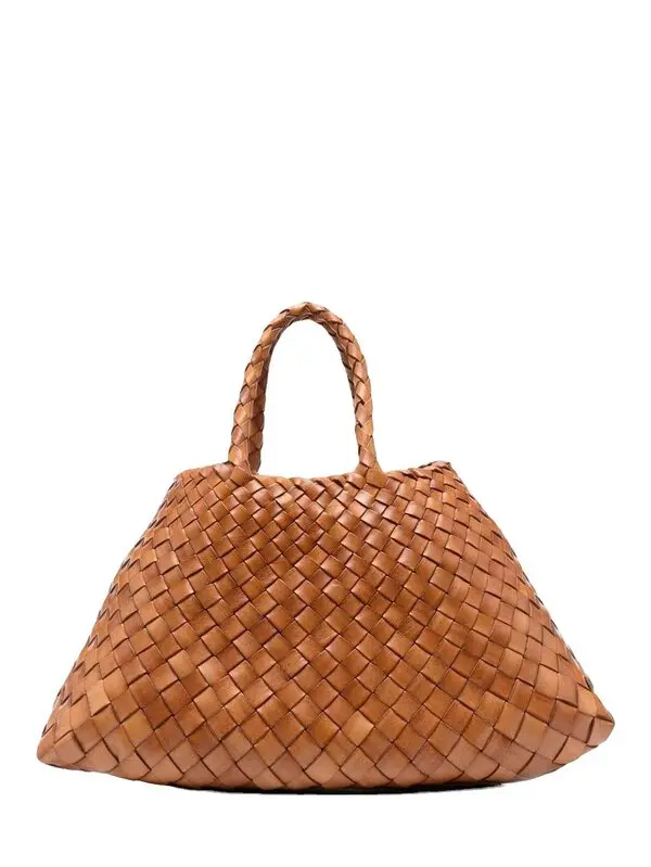 Dragon Diffusion Woven Leather Tote Bag - Marrone