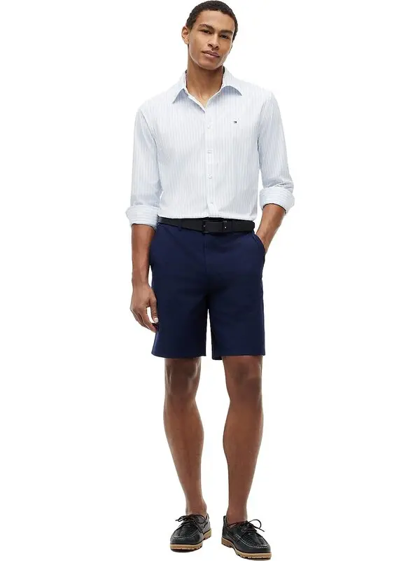 Tommy Hilfiger Regular Fit Stretch Cotton Club Shorts - Light Navy
