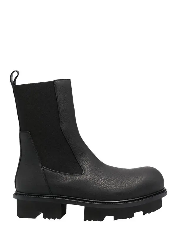 Rick Owens Beatle Megatooth Tractor Boots - Black