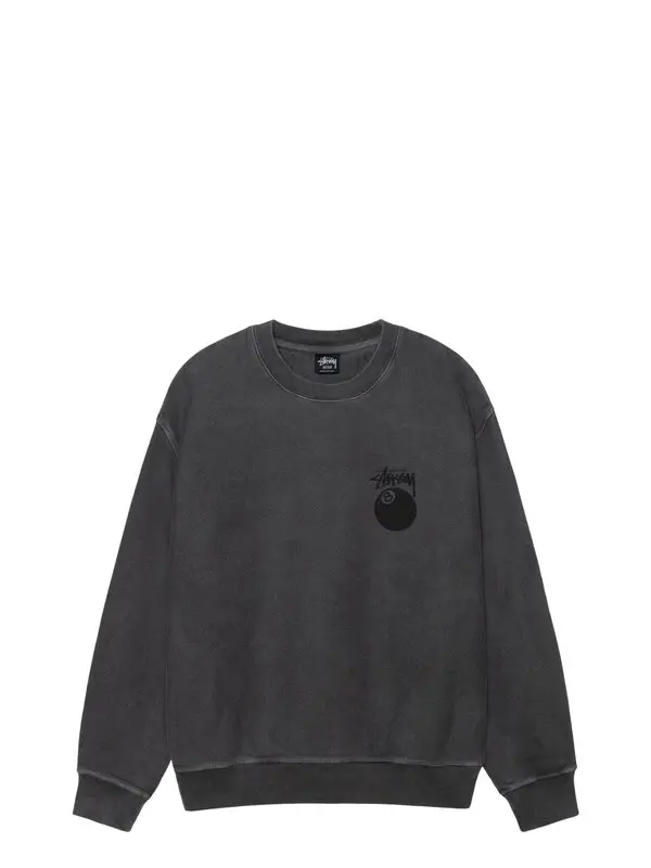 StÜssy 8 Ball Pigment Dyed Crew 2 - Black