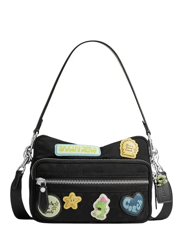 BRAIN DEAD X Coach Signature Nylon Crossbody Bag - Black