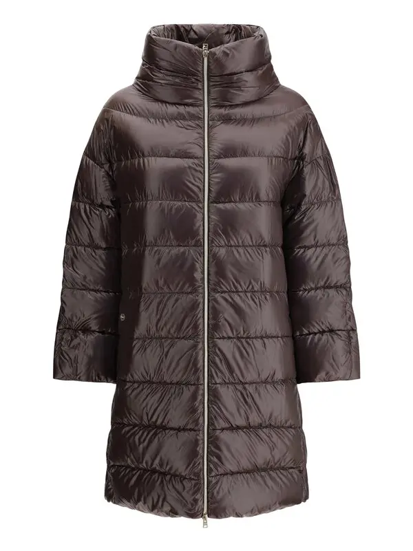Herno Midi Down Jacket - Brown