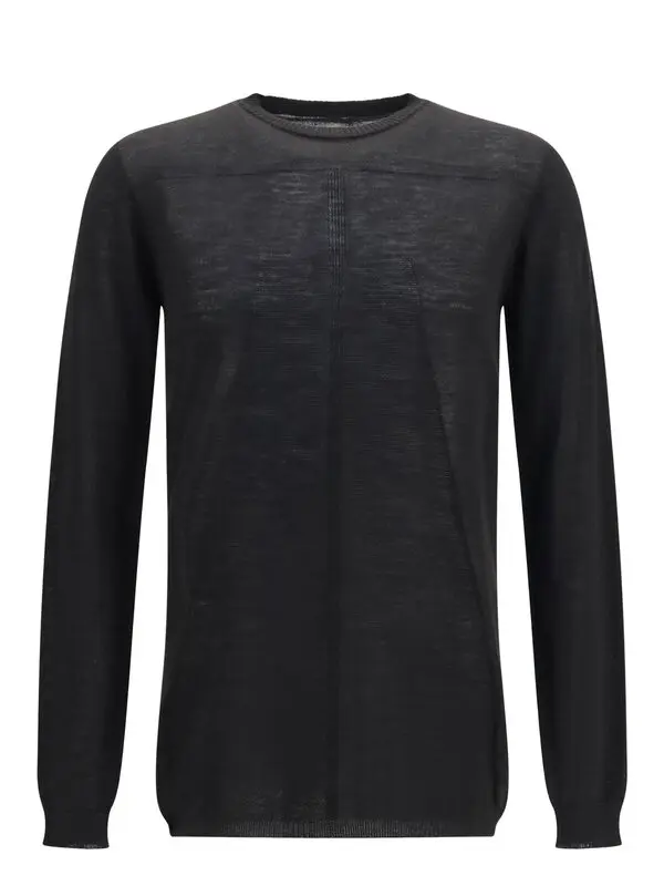 Rick Owens Biker Level Sweater - Black