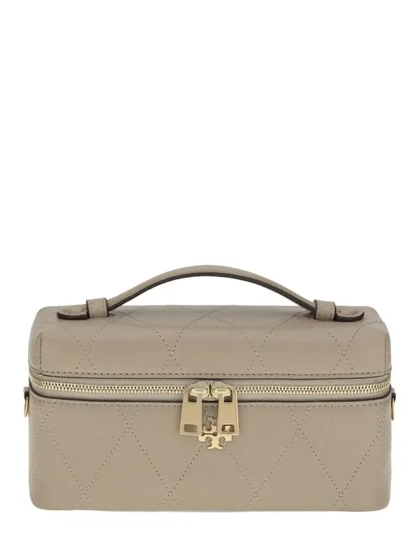 Tory Burch Charlie Beauty Case - Grey
