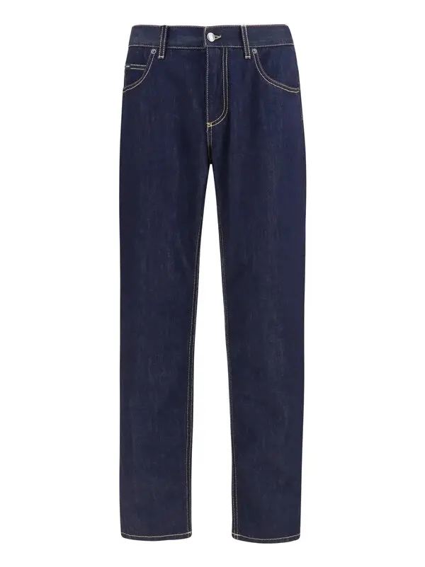 Dolce & Gabbana Multicolour Denim Pants - Blue