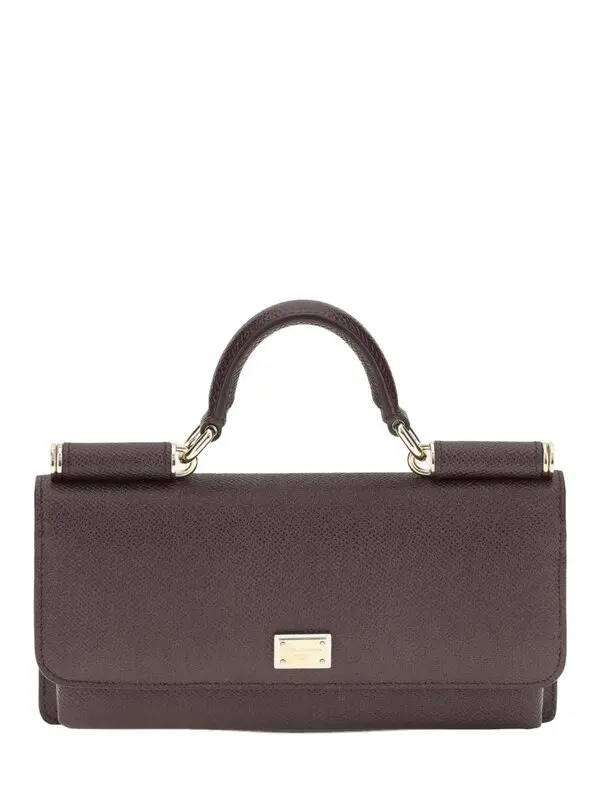 Dolce & Gabbana Micro Sicily Shoulder Bag - Brown