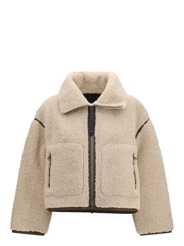 Pinko Eco Shearling Jacket - Cream