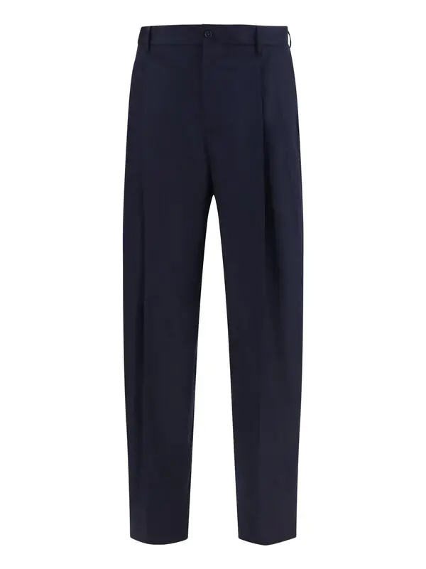 Dolce & Gabbana Flannel Tailored Trousers - Blue