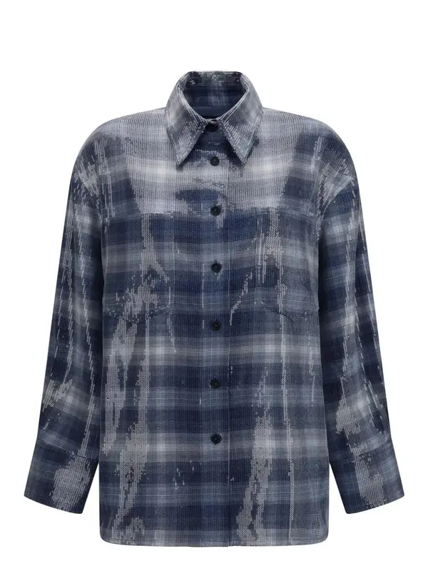 Pinko Orchidea Sequin Shirt - Blue