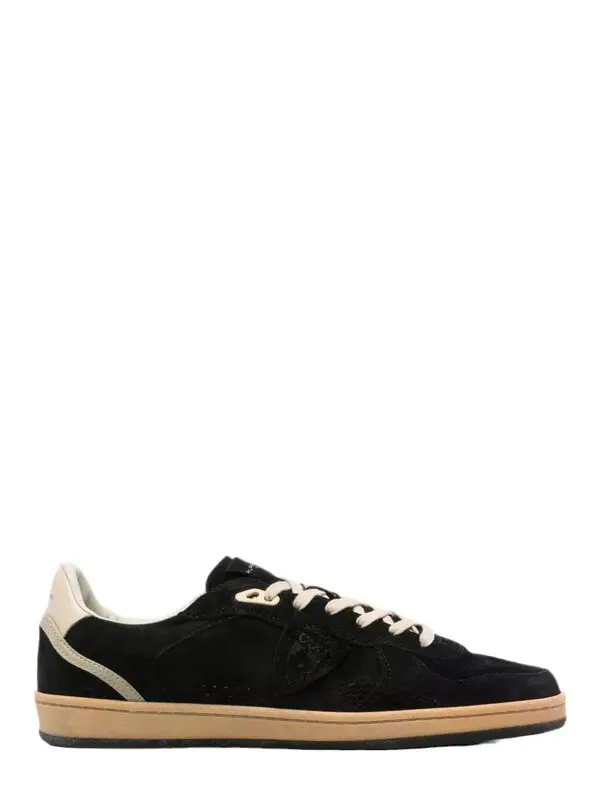 Philippe Model Pgal Low Panelled Sneakers - Black