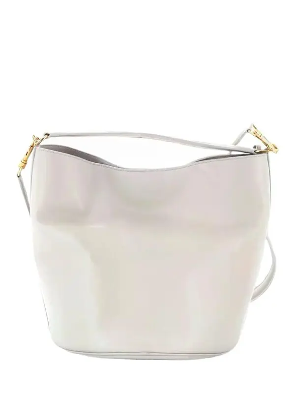 Celine 16 Bag Leather Bucket Bag - Grey