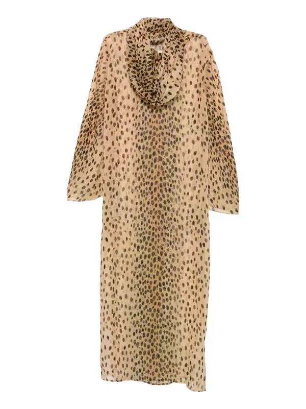 Cult Gaia Gaianne Leopard-print Hooded Midi Dress - Neutrals
