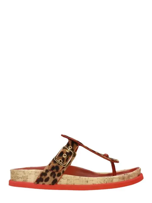 Premiata Ponyhide Thong Sandals - Neutrals