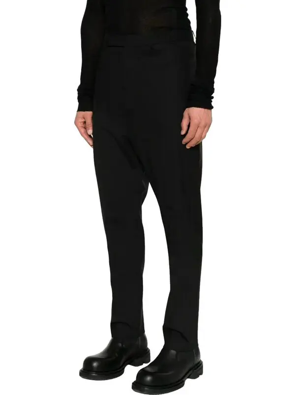 Rick Owens Astaires Pressed-crease Straight-leg Trousers - Black
