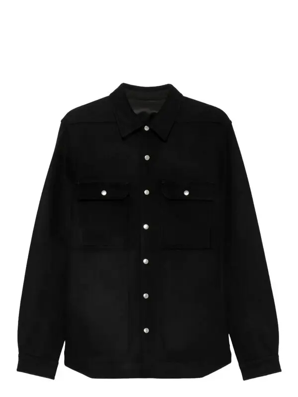 Rick Owens Button-fastening Shirt Jacket - Black