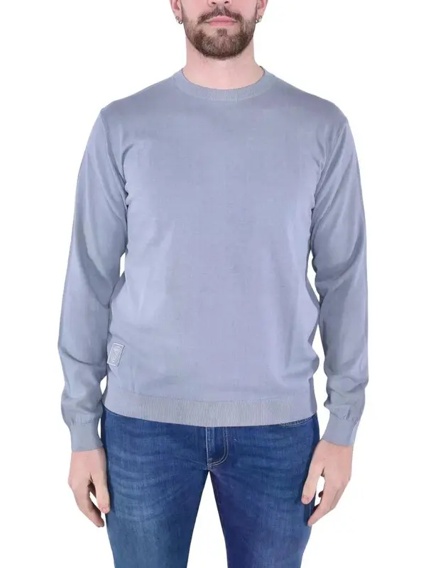 BLAUER. Crew Neck Sweater - Grey