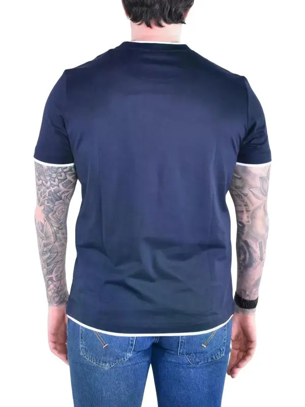 DONDUP Contrast-trim T-shirt - Blue