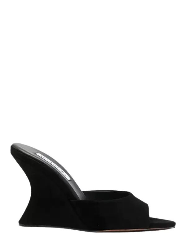 AQUAZZURA Bisous Wedge Sandals - Black