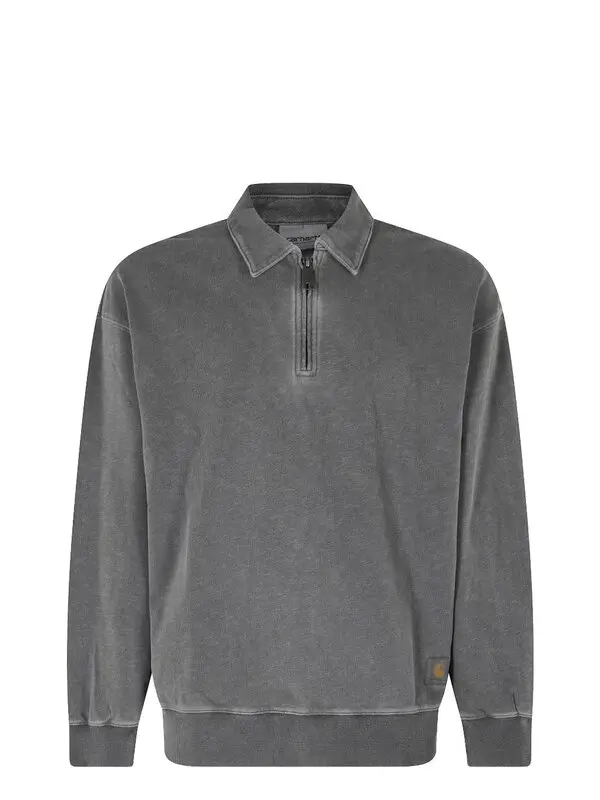 Carhartt Work In Progress Harper Half-zip Polo Shirt - Black