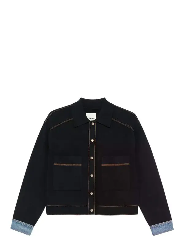 Sandro Long-sleeve Buttoned Cardigan - Blue