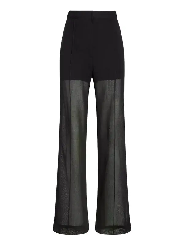Proenza Schouler Sheer Wool Trousers - Black