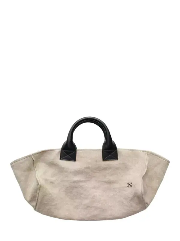NACKIYE Odyssey Embroidered Tote Bag - Neutrals