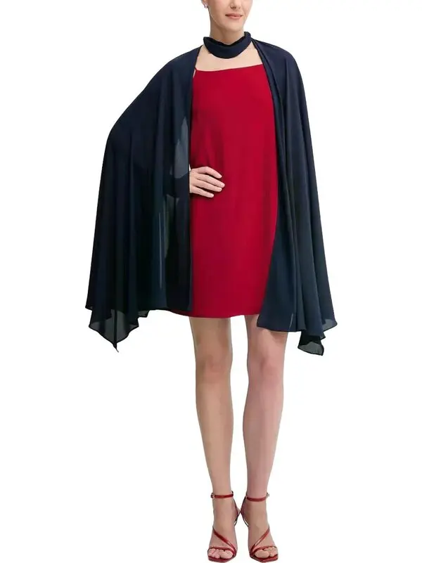 PEDRO DEL HIERRO Draped Cape - Blue