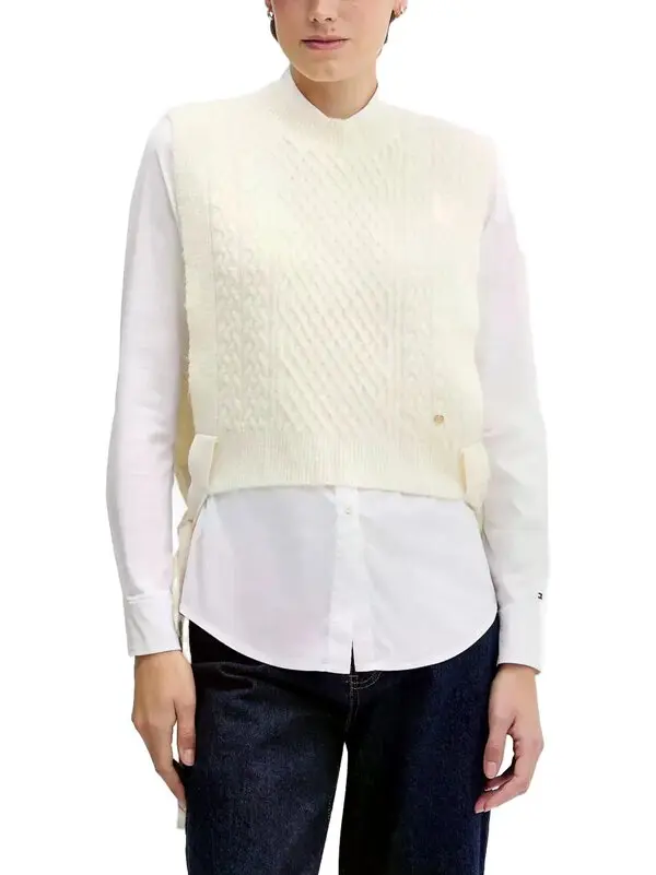 PEDRO DEL HIERRO Cable-knit Vest - Neutrals