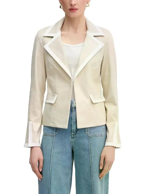 Joseph Ribkoff Contrast Trim Blazer - Neutrals
