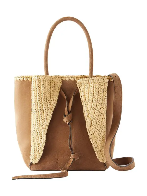 Gabriela Hearst Marija Small Suede Tote - Brown