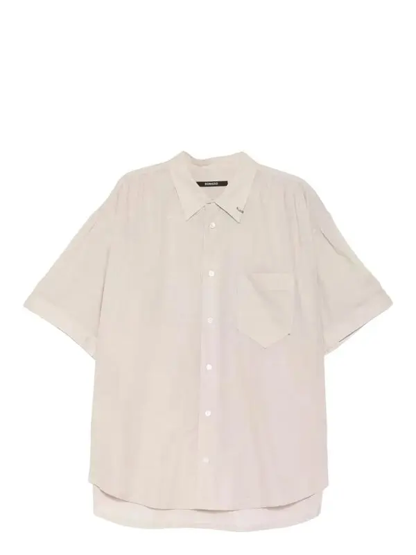 SONGZIO Graphic-embroidered Shirt - Neutrals