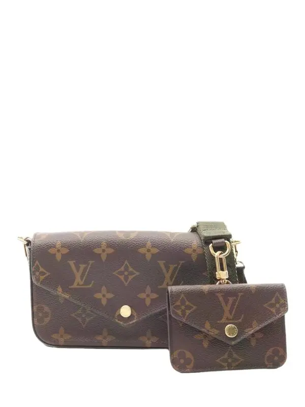 LOUIS VUITTON 2021 Felicie Strap & Go Bag Clutch Bag - Brown