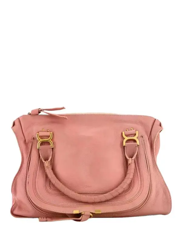 Chloé Marcie Leather Shoulder Bag - Pink