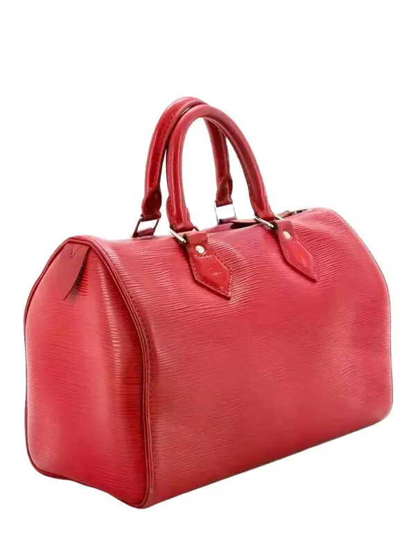LOUIS VUITTON Speedy Satchel Handbag - Red