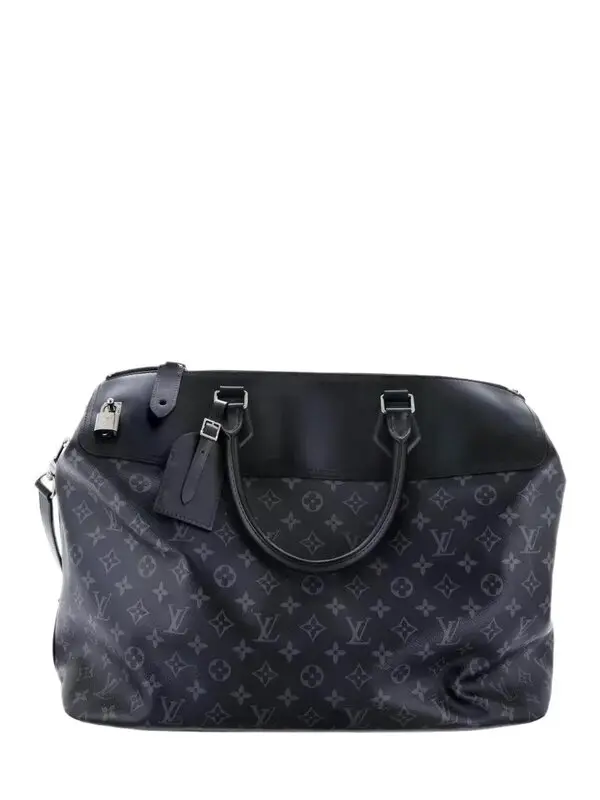 LOUIS VUITTON Monogram Eclipse Canvas Greenwich Nm Travel Bag - Black