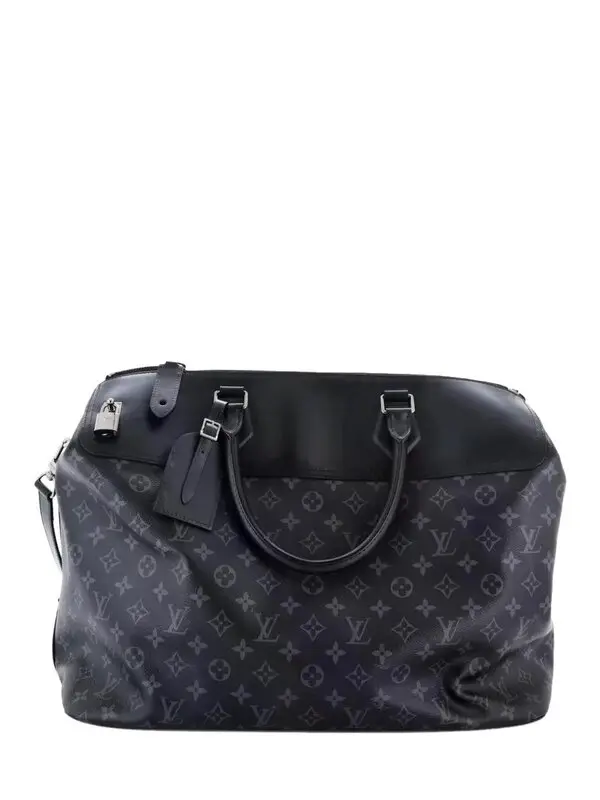LOUIS VUITTON Monogram Eclipse Canvas Greenwich Nm Travel Bag - Black