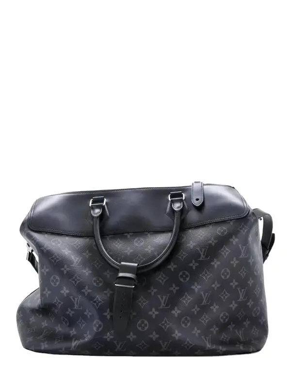 LOUIS VUITTON Monogram Eclipse Canvas Greenwich Nm Travel Bag - Black