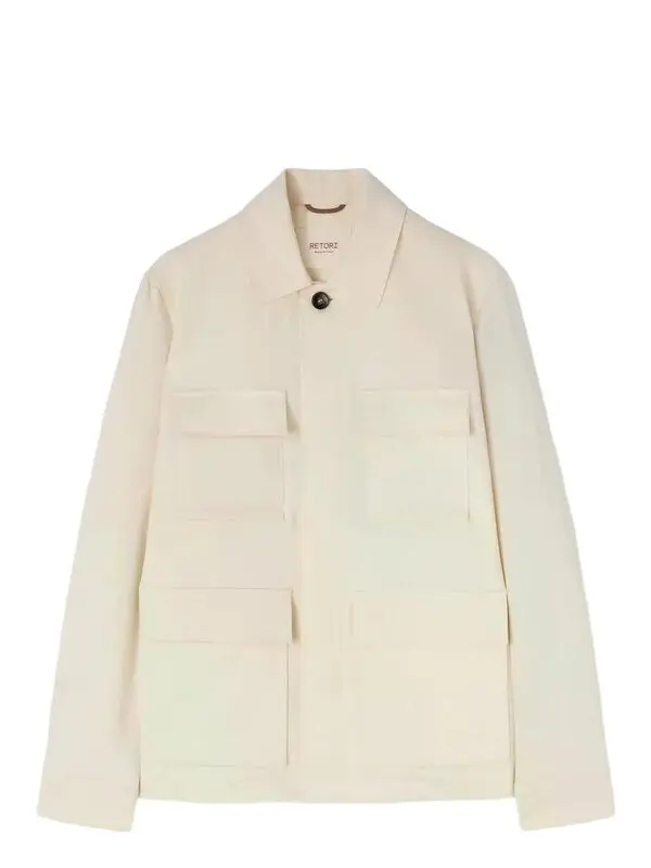 RETORI Pocket-detail Linen Jacket - Neutrals
