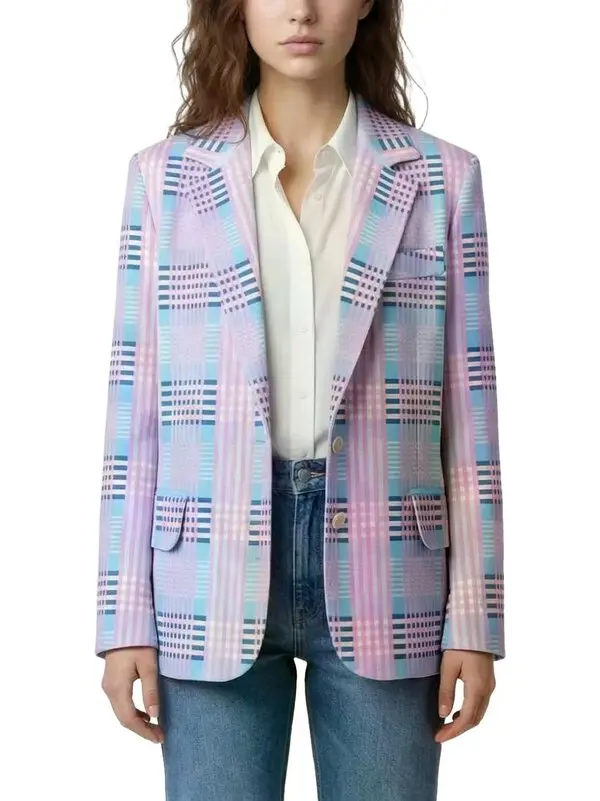 Marni Checked Blazer - Pink