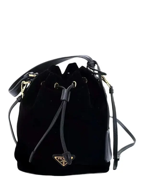 Prada Velvet Mini Satchel - Black