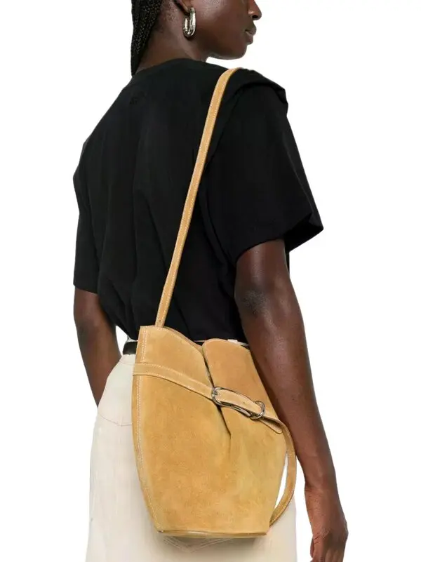 LIFFNER Belted Bucket Bag - Neutrals