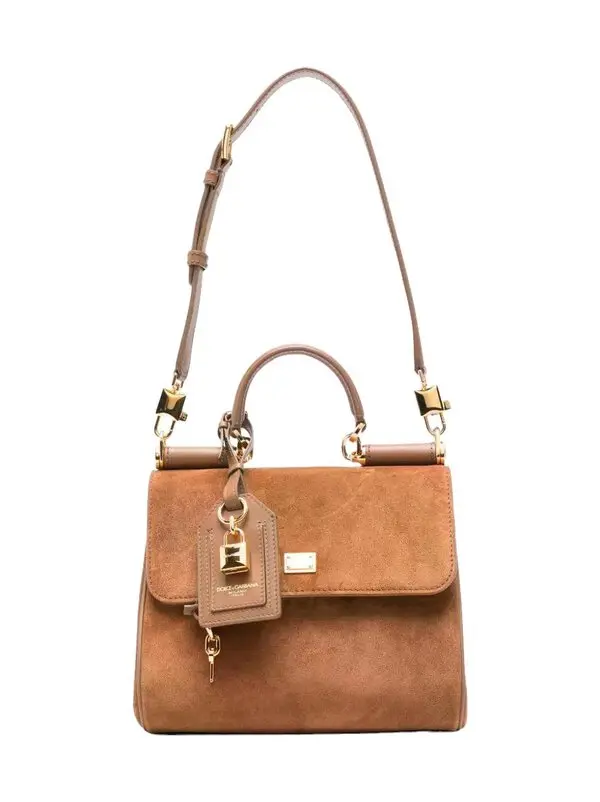 Dolce & Gabbana Sicily Logo-plaque Tote Bag - Brown