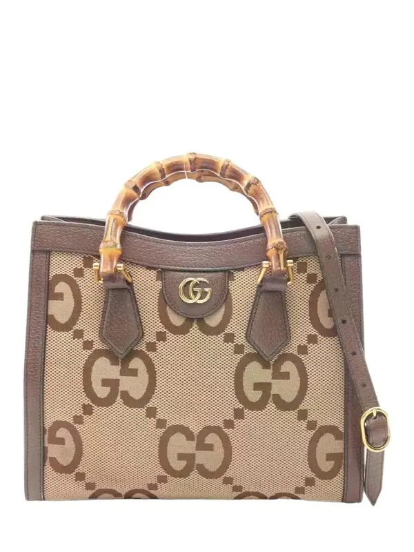 Gucci Diana Jumbo Gg Canvas Tote Bag - Neutrals