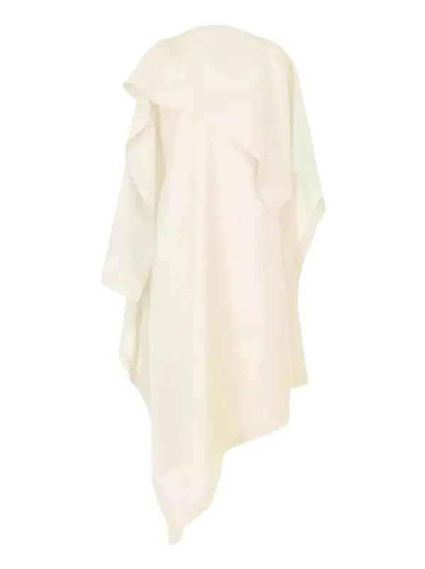 Issey Miyake All Squares Asymmetric Draped Dress - Neutrals
