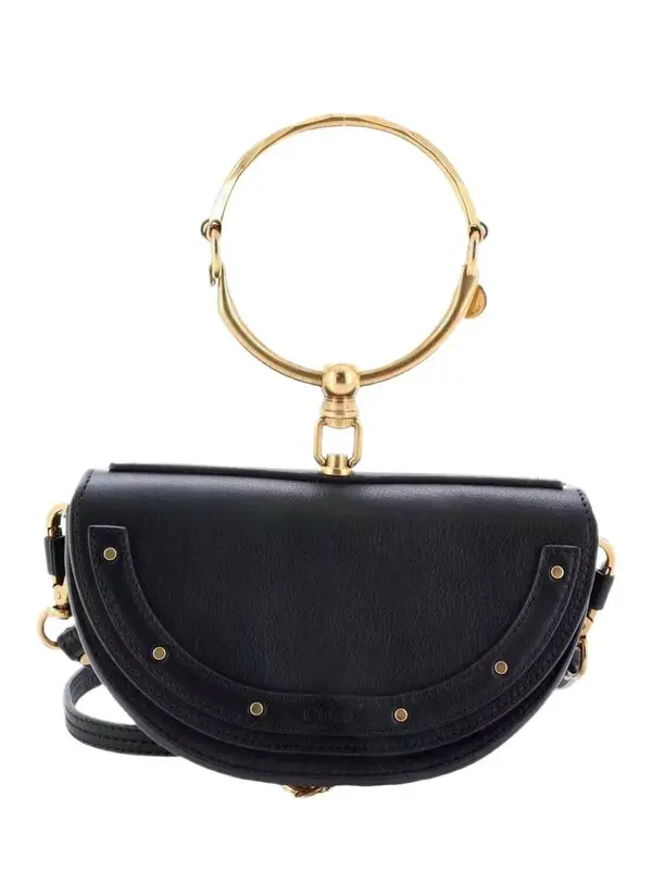 Chloé Nile Leather Mini Crossbody Bag - Black