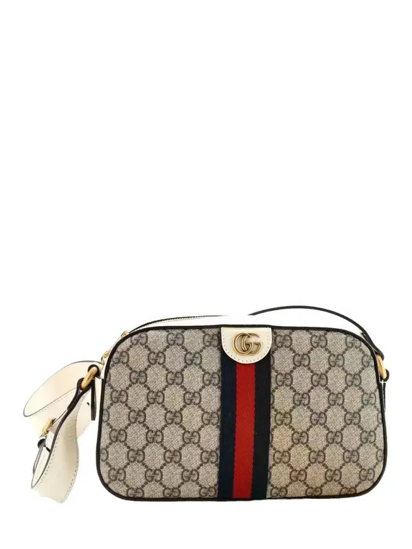 Gucci Ophidia Gg Coated Canvas Camera Bag - Brown