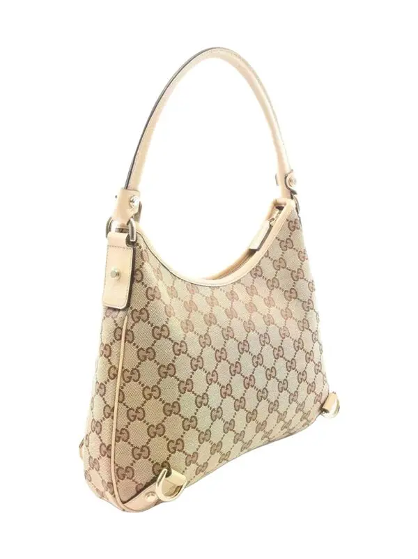 Gucci 2000s Abby Gg Canvas Shoulder Bag - Neutrals