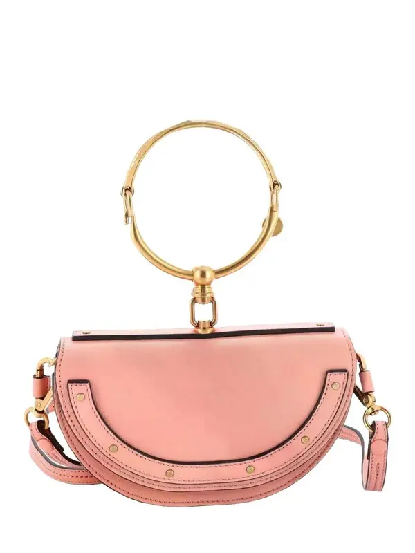 Chloé Nile Leather Mini Crossbody Bag - Pink
