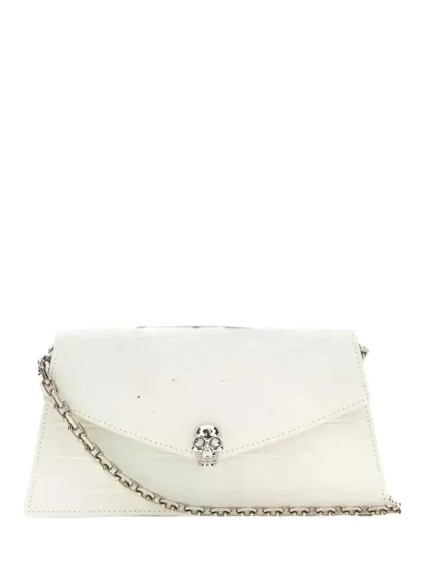 Alexander McQueen Mini Skull Cross Body Bag - White