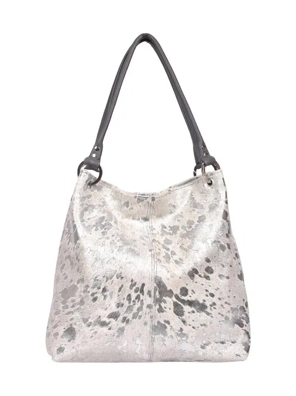 OWEN BARRY Cowhide Shoulder Bag - Grey